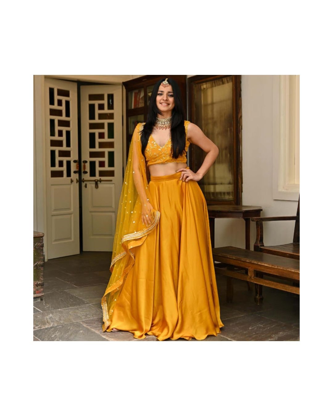 🌼 Sunshine Mustard Yellow Lehenga Set – Grace in Every Thread - Suit Fierce