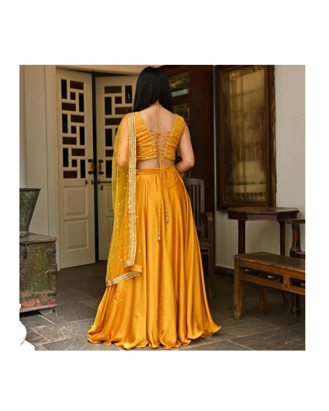 🌼 Sunshine Mustard Yellow Lehenga Set – Grace in Every Thread - Suit Fierce